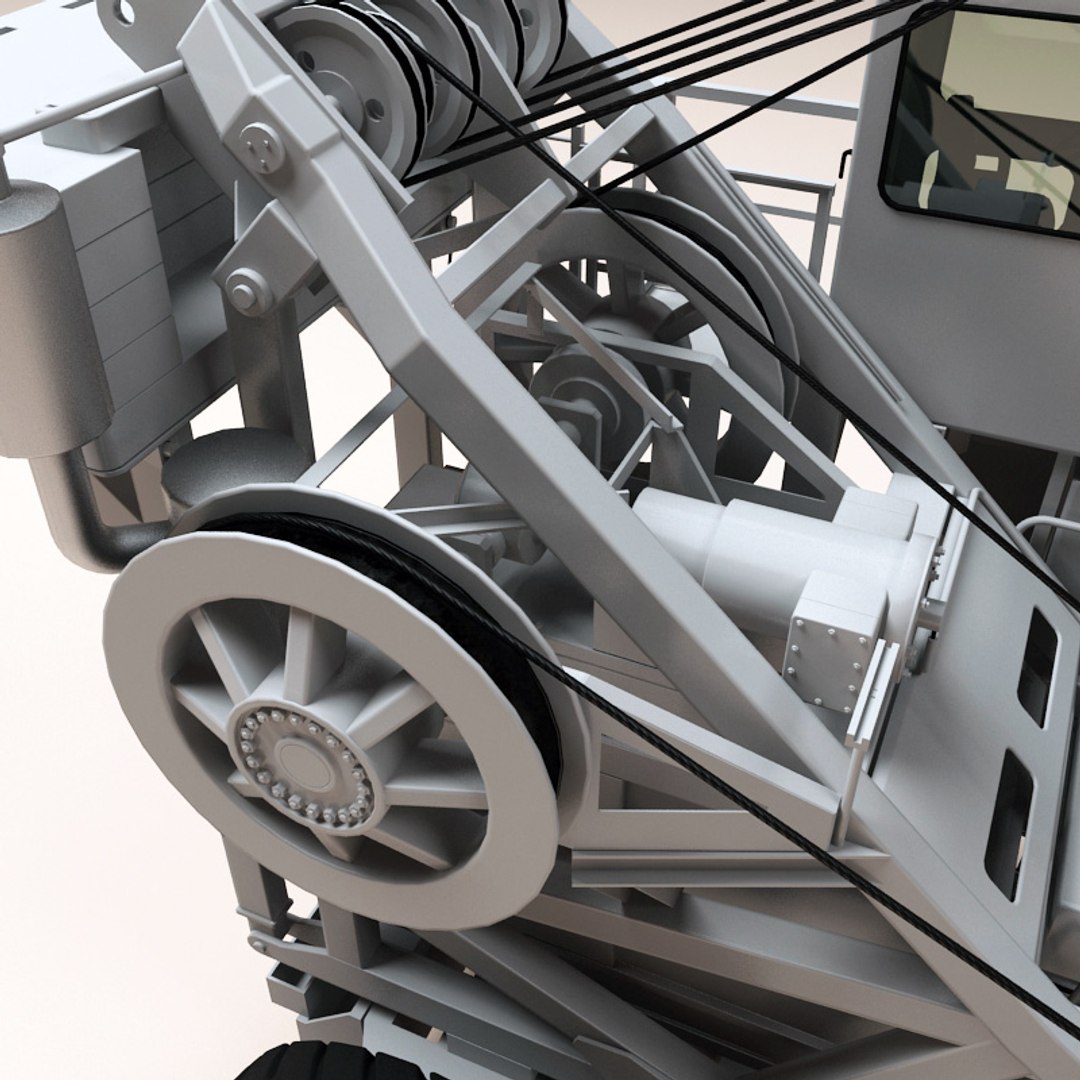 Flight Deck Crane Tilly 3d Model