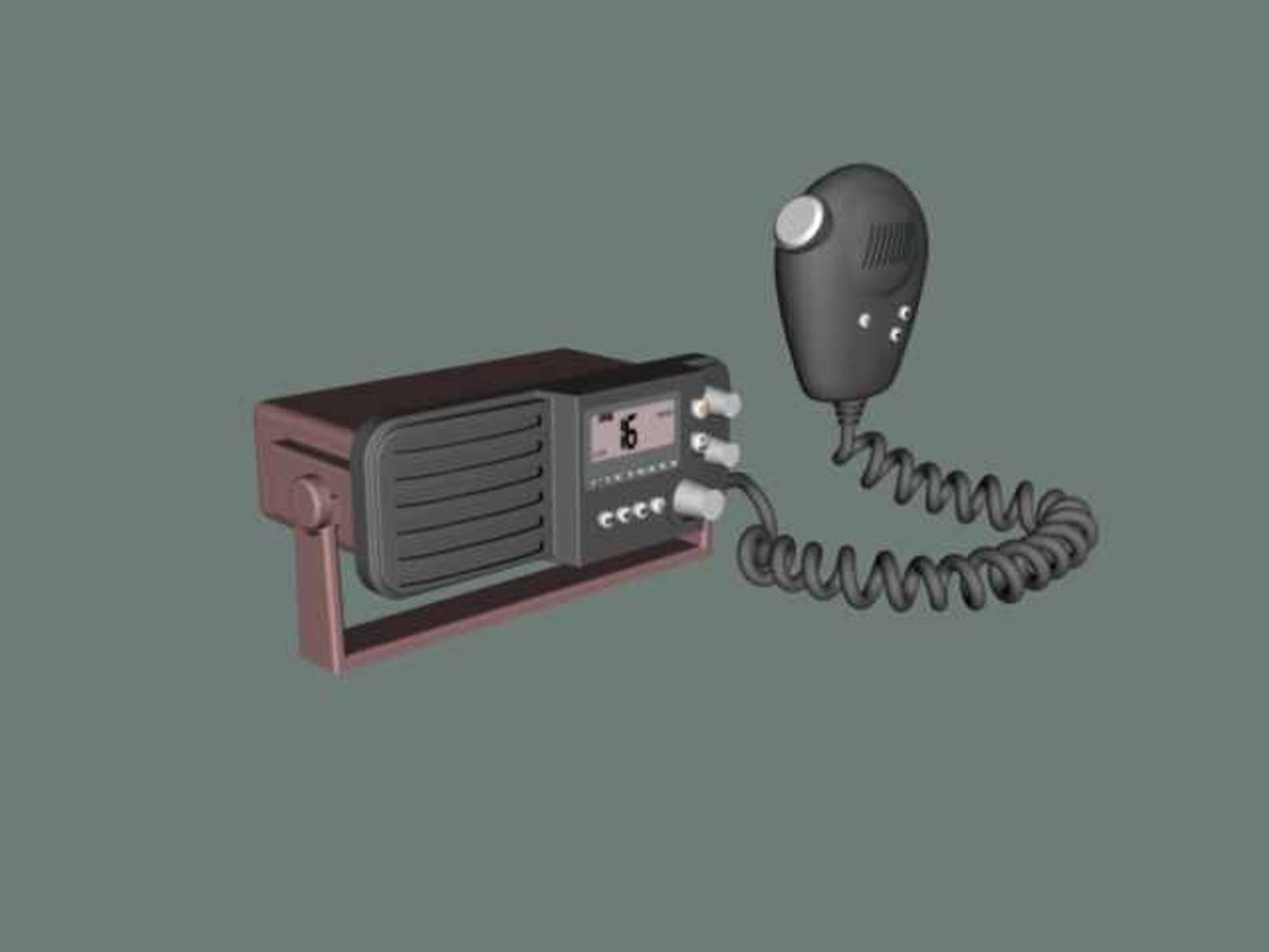 Resolution Marine Radio 3d Model