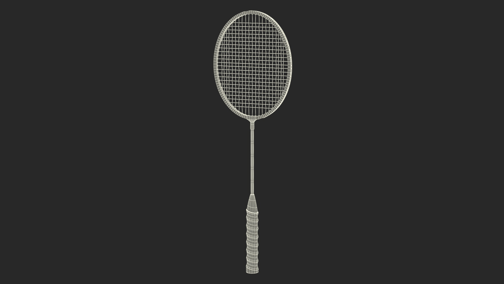 Professional Carbon Fiber Badminton Racket 3D - TurboSquid 2145489
