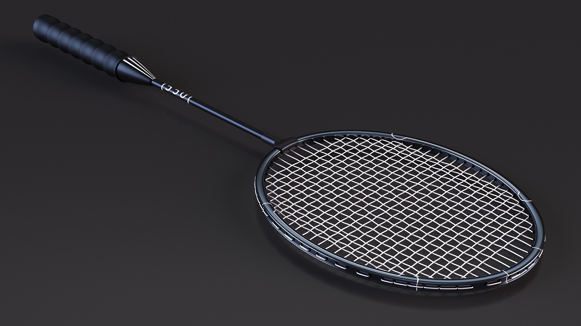 Professional Carbon Fiber Badminton Racket 3D - TurboSquid 2145489