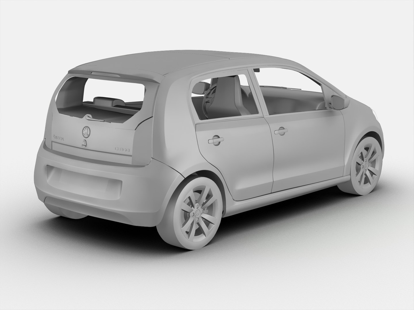 3d Model Of Skoda Car