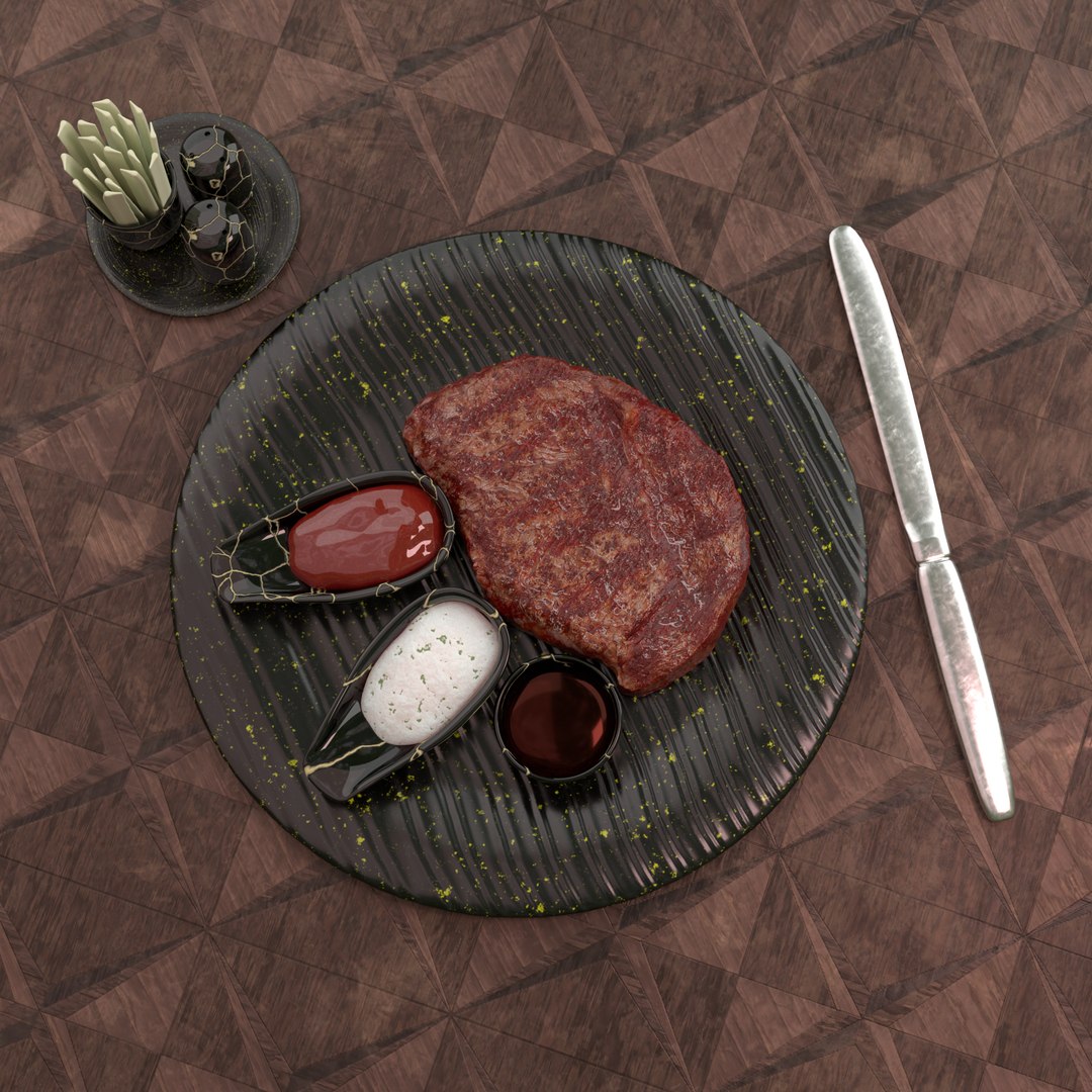 Meat Steak Model - TurboSquid 2098637