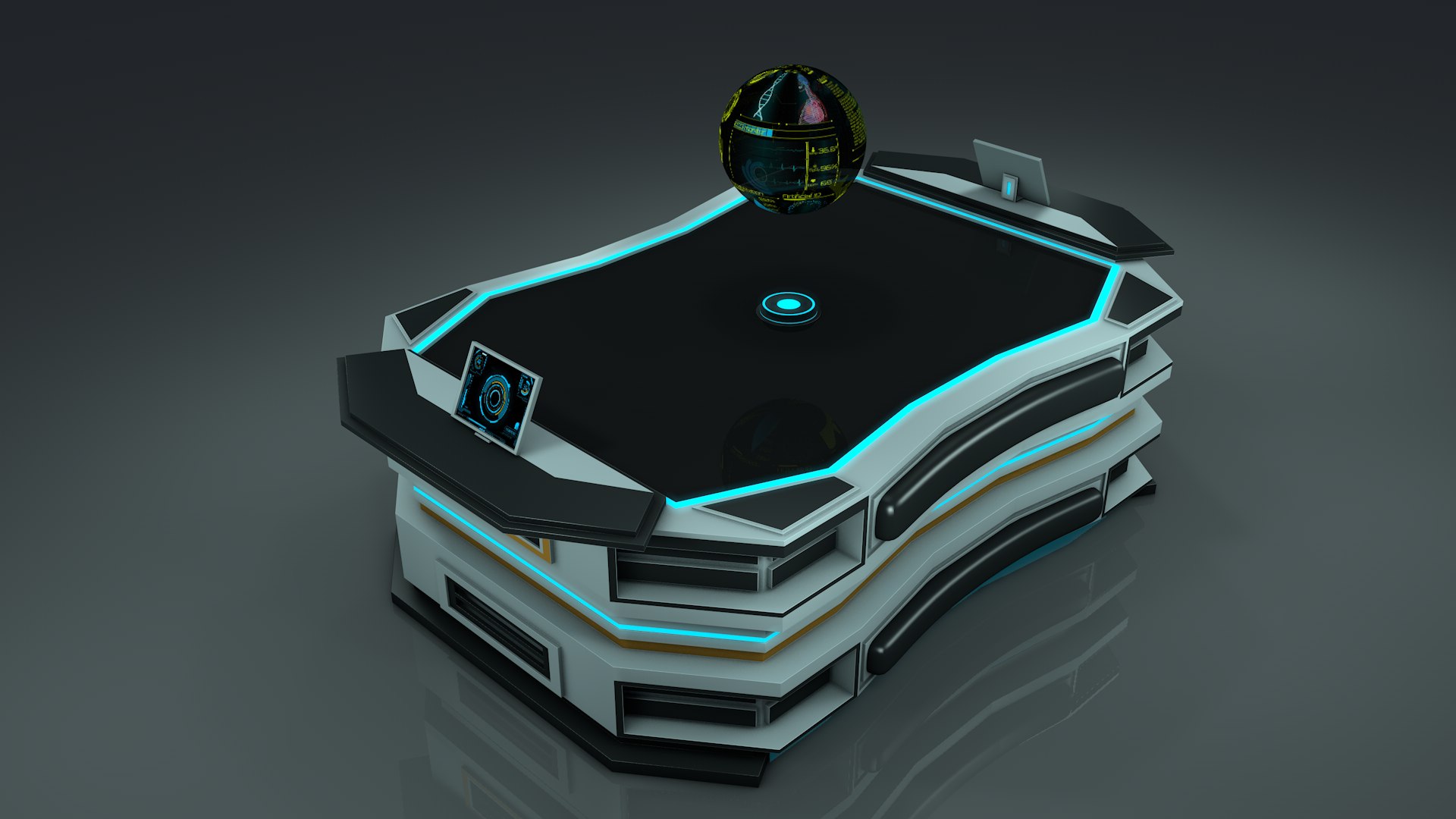 3D Sci Fi Table - TurboSquid 2394696