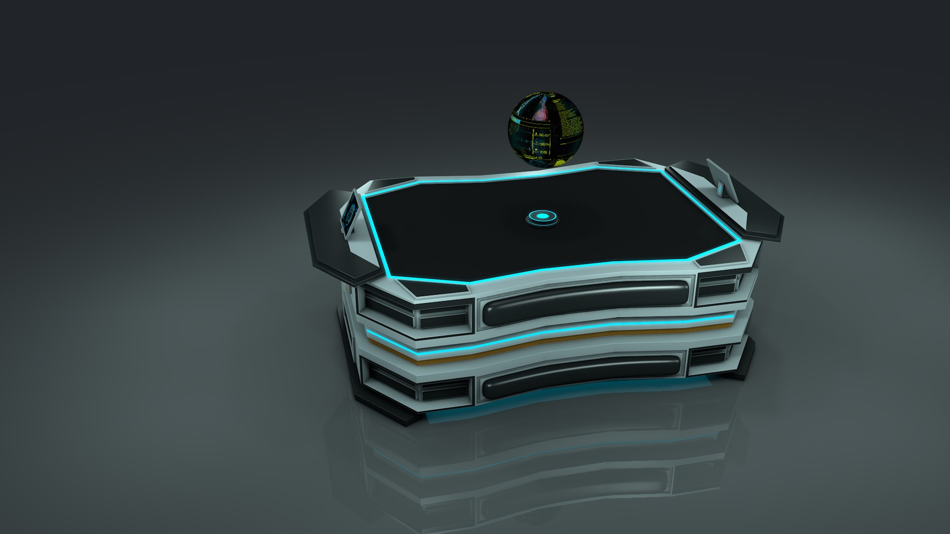 3D Sci Fi Table - TurboSquid 2394696