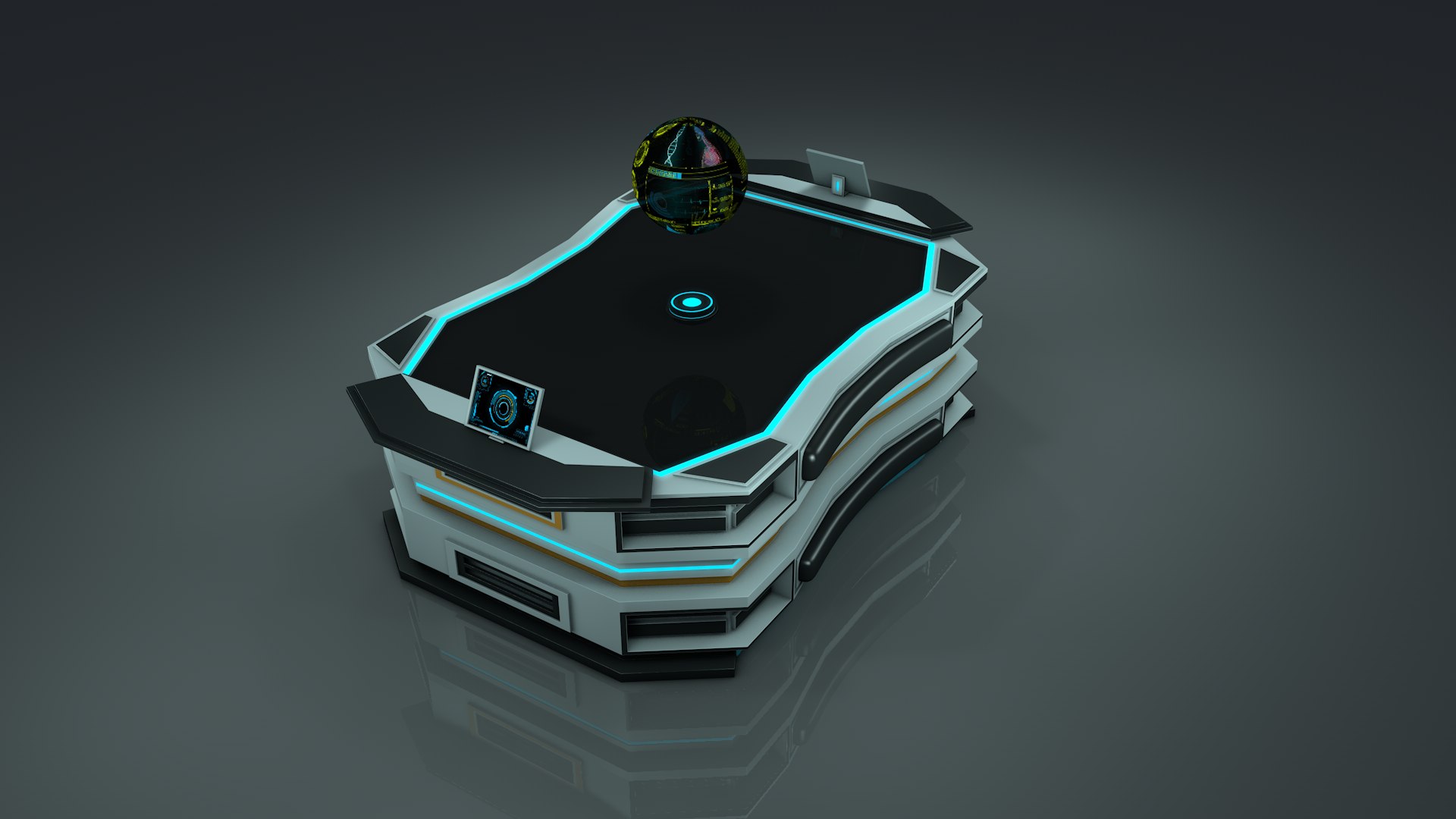 3D Sci Fi Table - TurboSquid 2394696