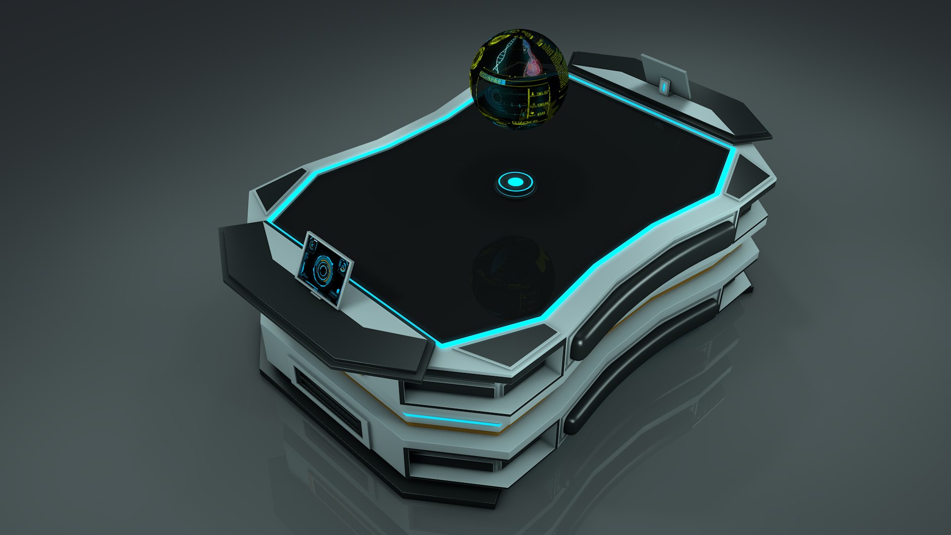 3D Sci Fi Table - TurboSquid 2394696