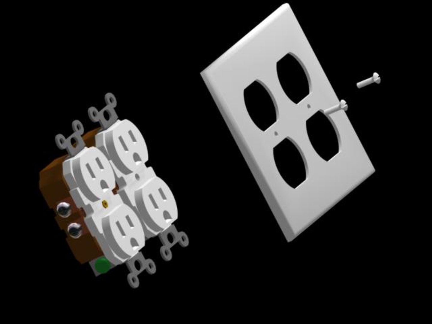 Electrical Receptacles Wallplates 3ds