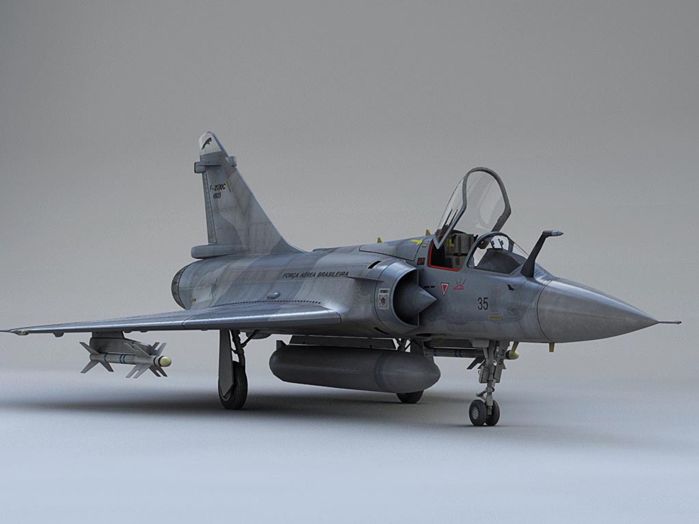 3d mirage 2000 plane model