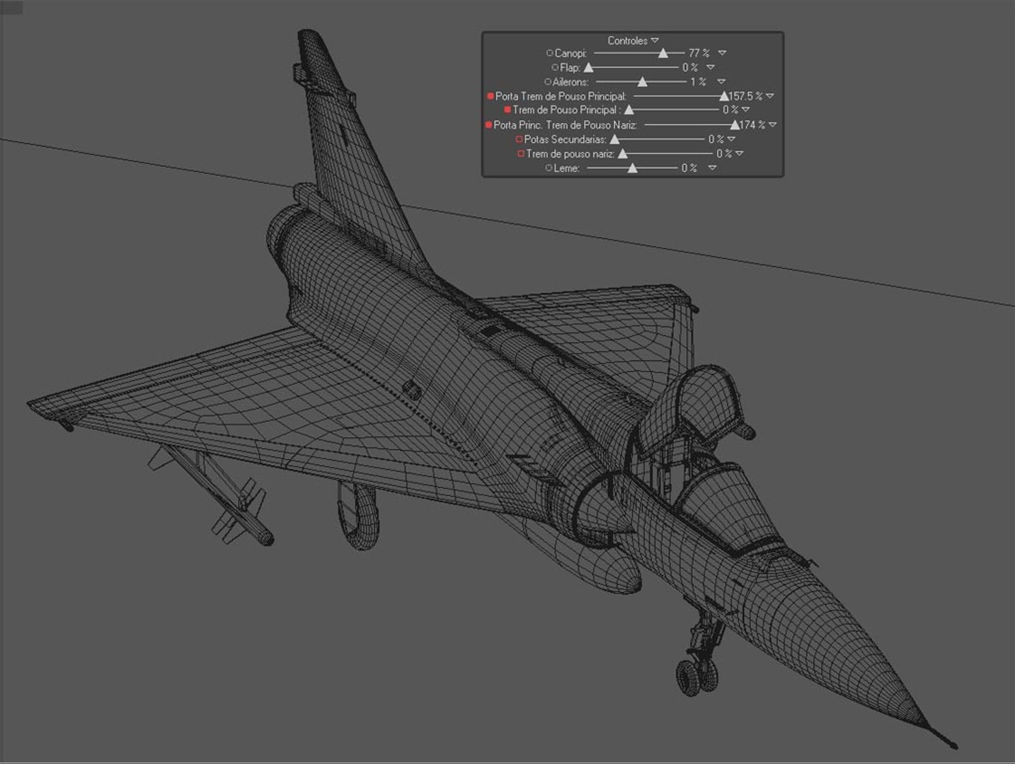 3d mirage 2000 plane model