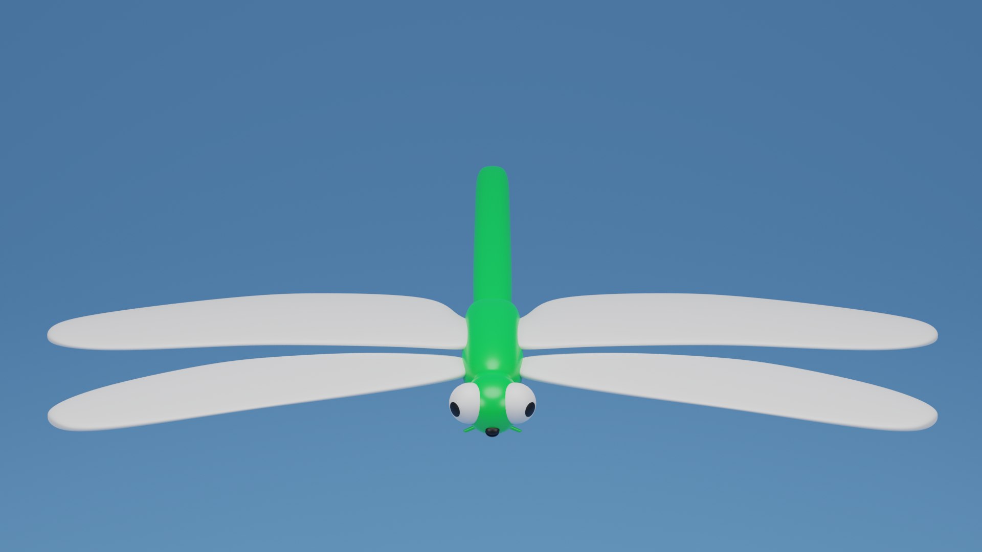 3D Cartoon Cute Dragonfly Toy - TurboSquid 1943116