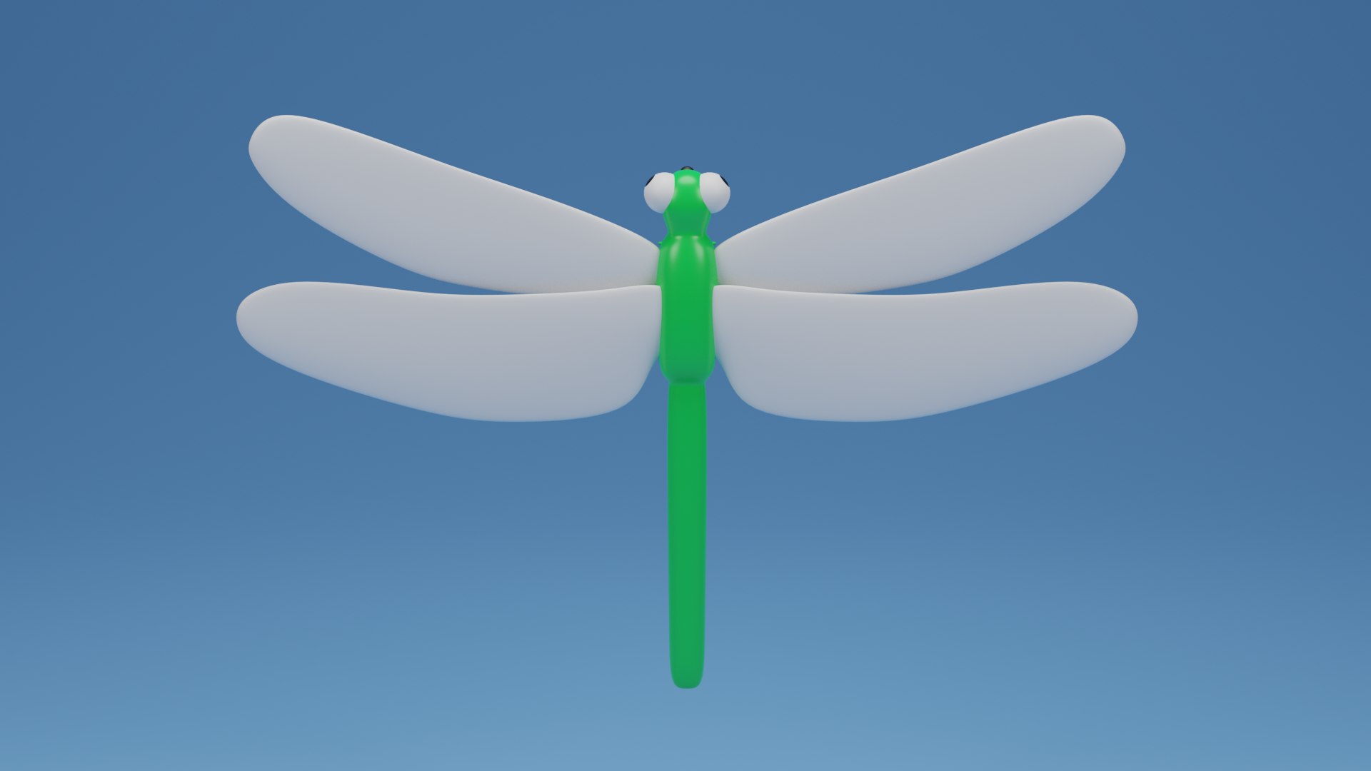 3D Cartoon Cute Dragonfly Toy - TurboSquid 1943116