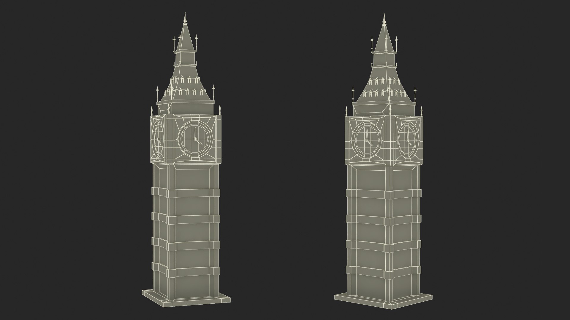 Low Poly Cartoon Towers Collection 3D Model - TurboSquid 2388880