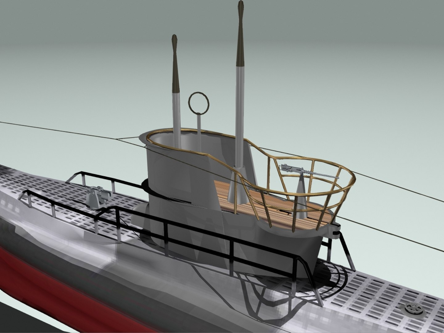 Nazi Type Vii U-boat 3d Lwo