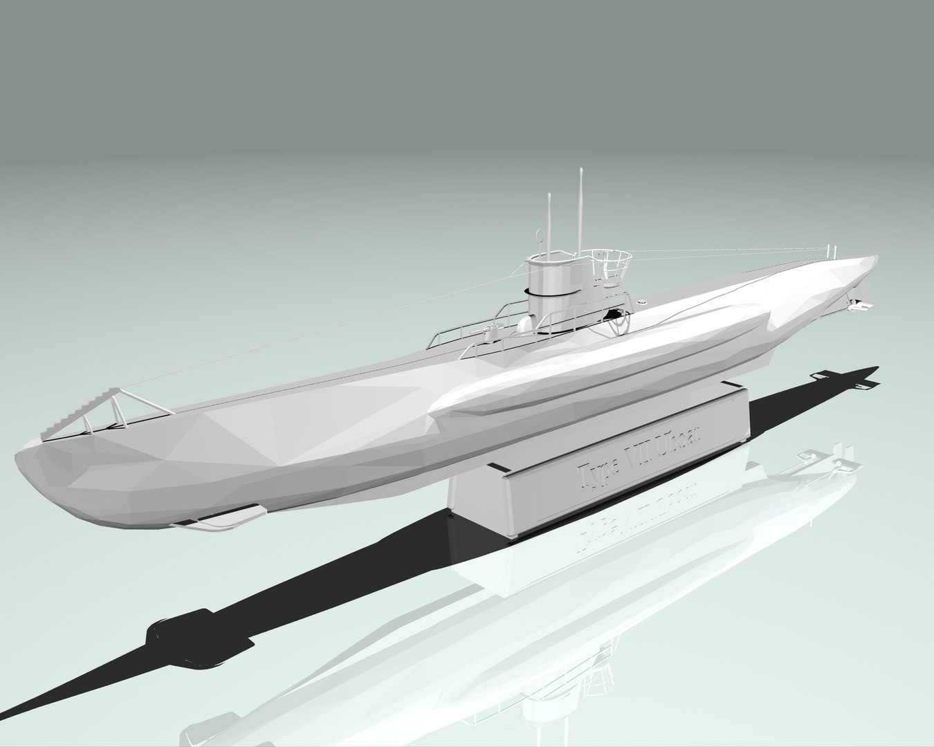 Nazi Type Vii U-boat 3d Lwo