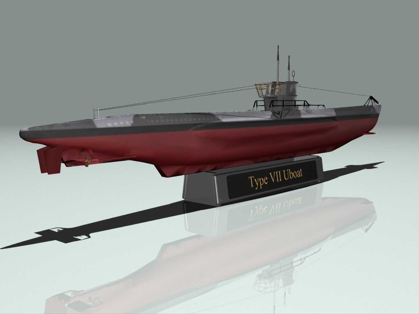 Nazi Type Vii U-boat 3d Lwo
