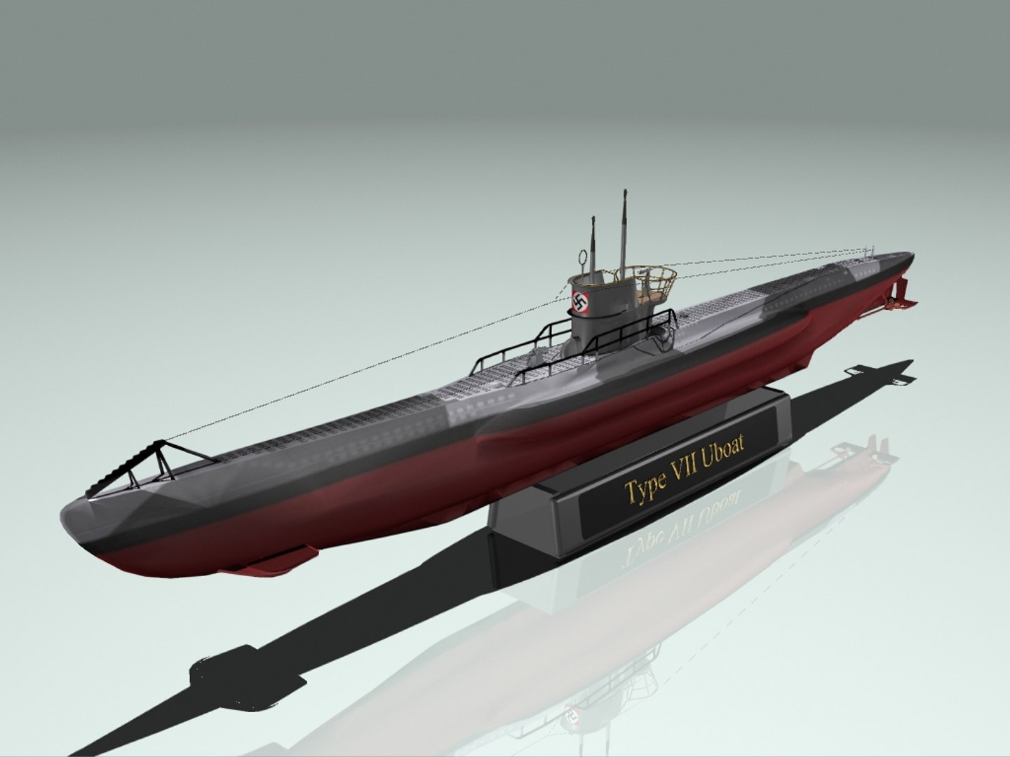 Nazi Type Vii U-boat 3d Lwo