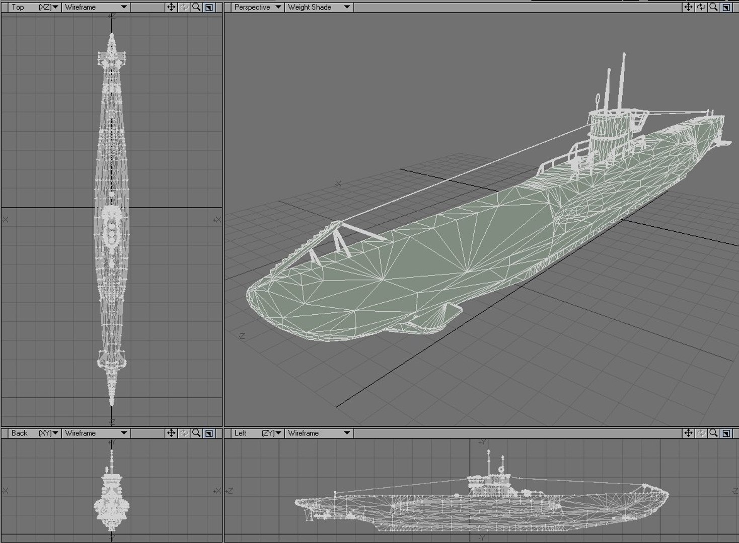 Nazi Type Vii U-boat 3d Lwo