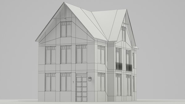 3D Classic House 02 model - TurboSquid 1773789
