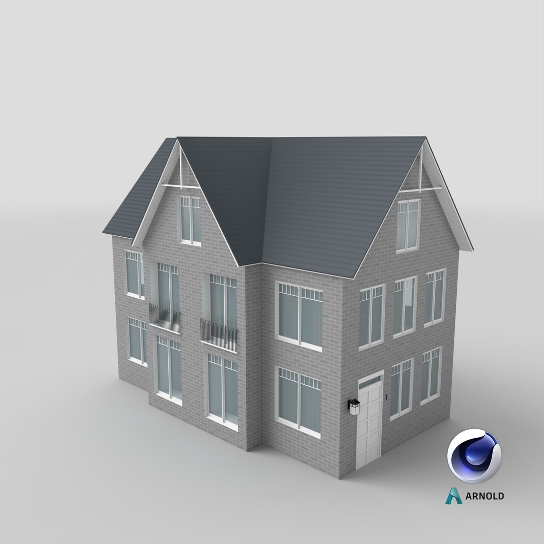 3D Classic House 02 Model - TurboSquid 1773789