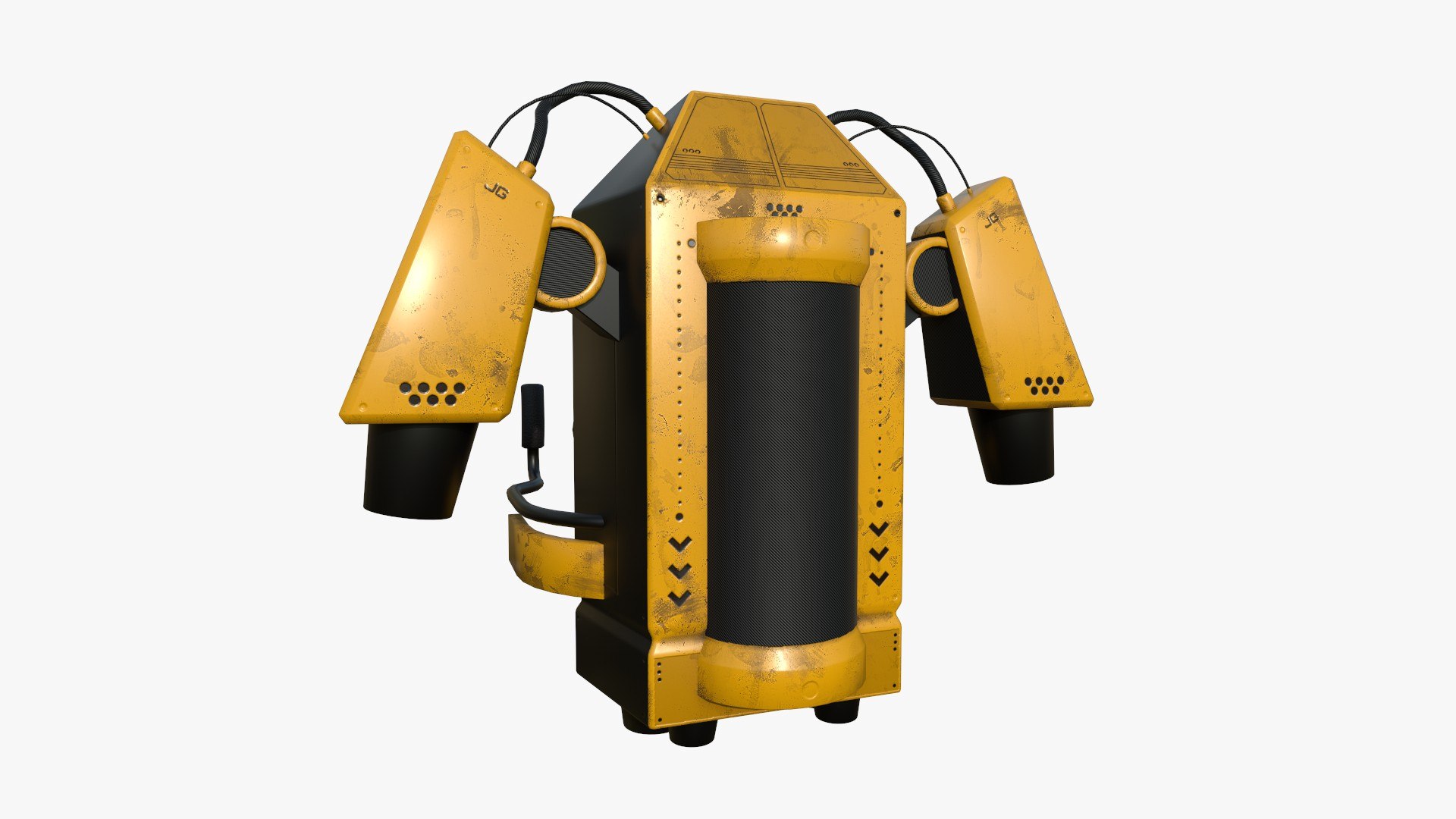 Jetpack G03 Yellow Black - SciFi Character Design 3D Model - TurboSquid ...