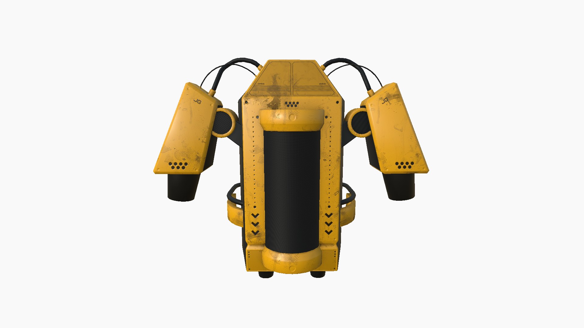 Jetpack G03 Yellow Black - SciFi Character Design 3D Model - TurboSquid ...