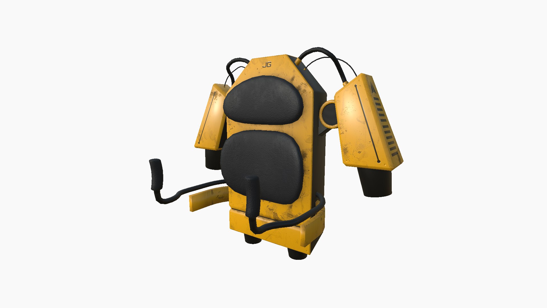 Jetpack G03 Yellow Black - SciFi Character Design 3D Model - TurboSquid ...
