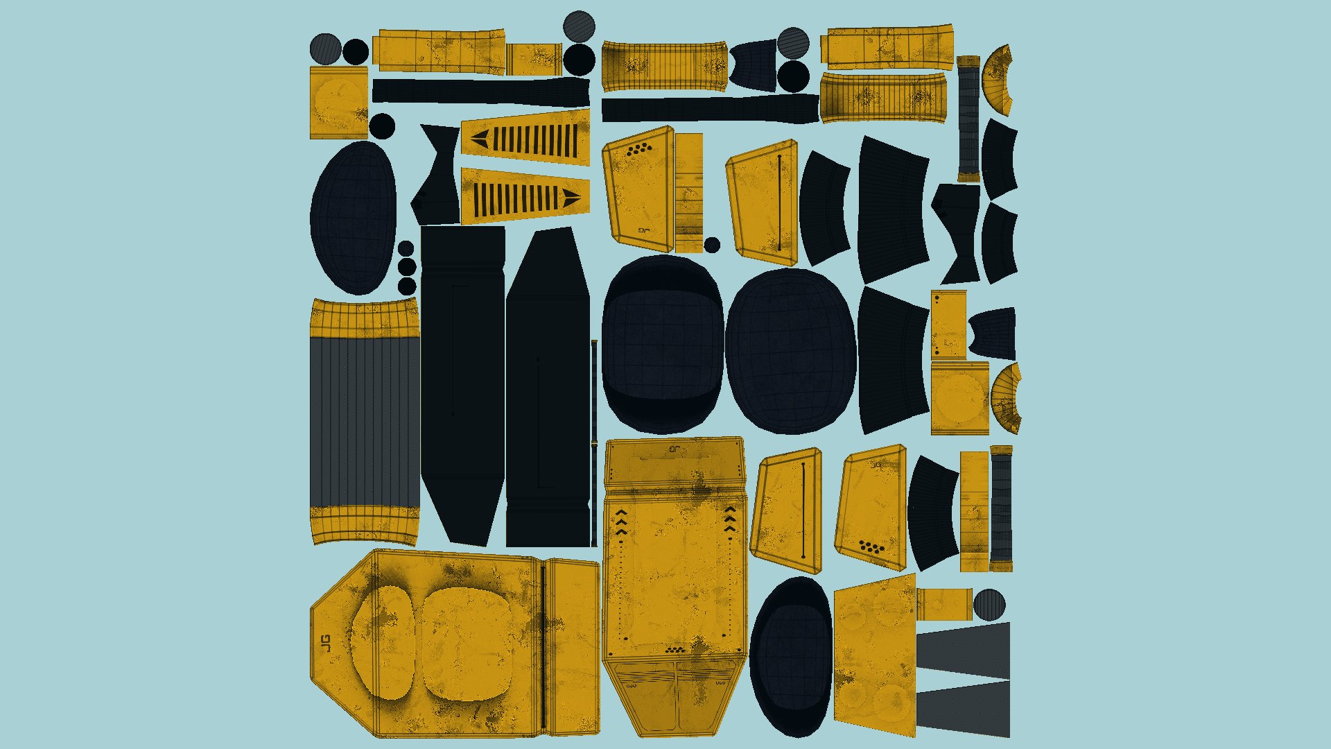 Jetpack G03 Yellow Black - SciFi Character Design 3D Model - TurboSquid ...