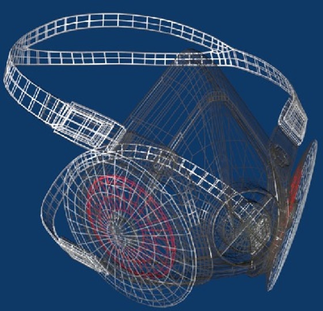 face mask 3m 3d model