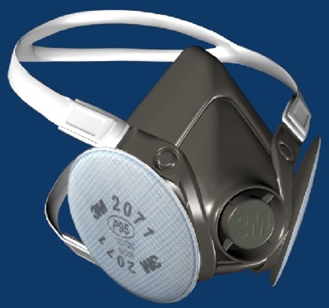 face mask 3m 3d model