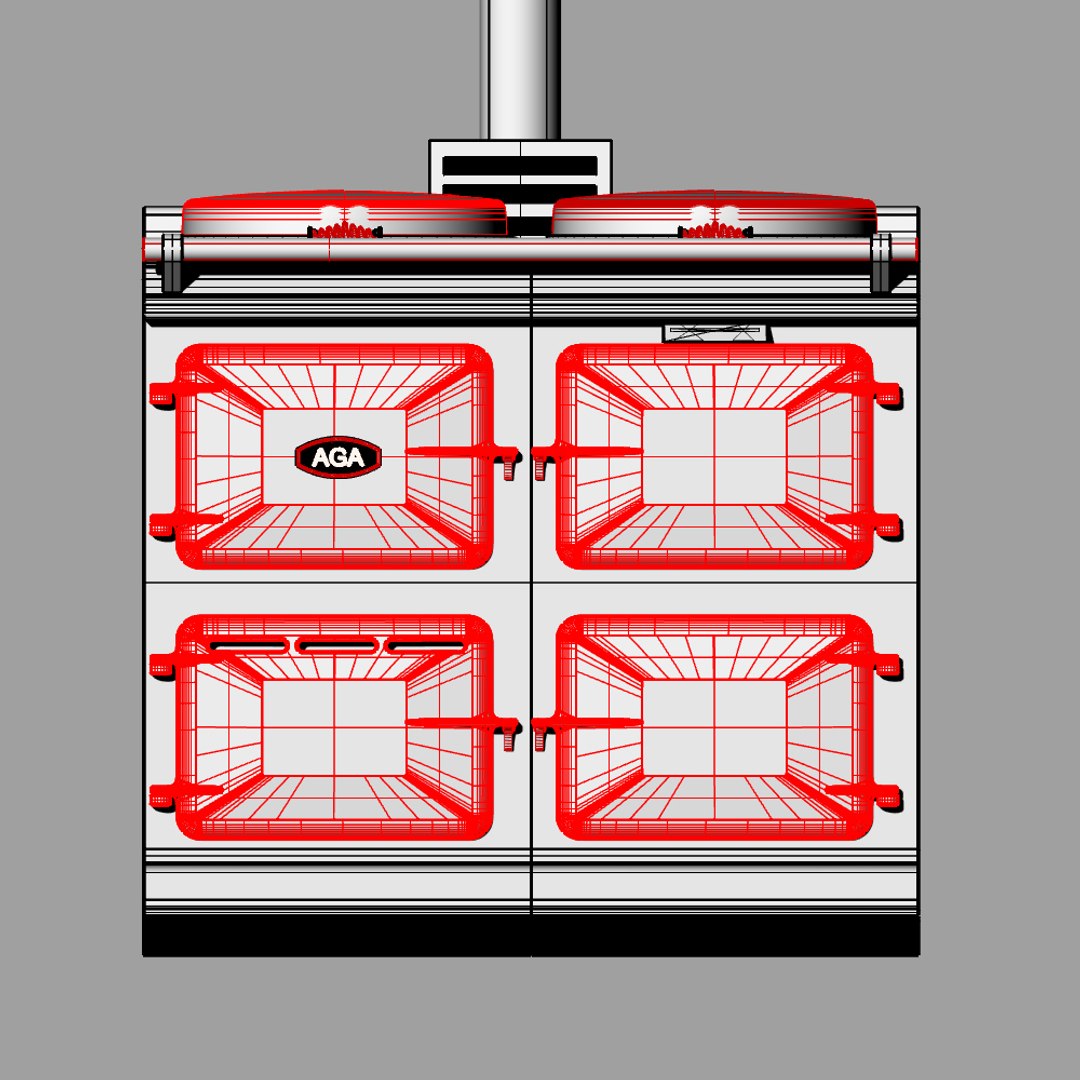 3d Model Aga Stove