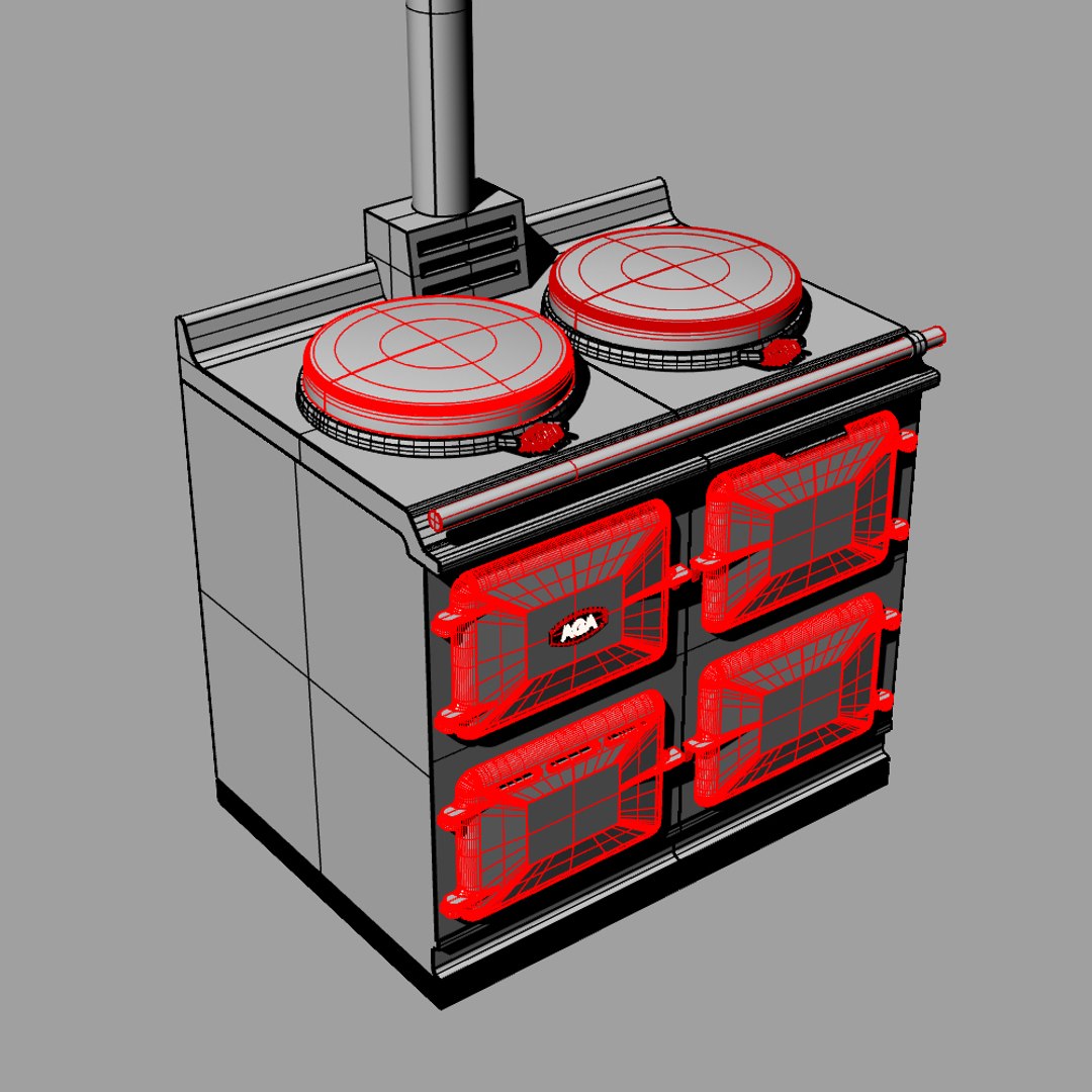 3d Model Aga Stove
