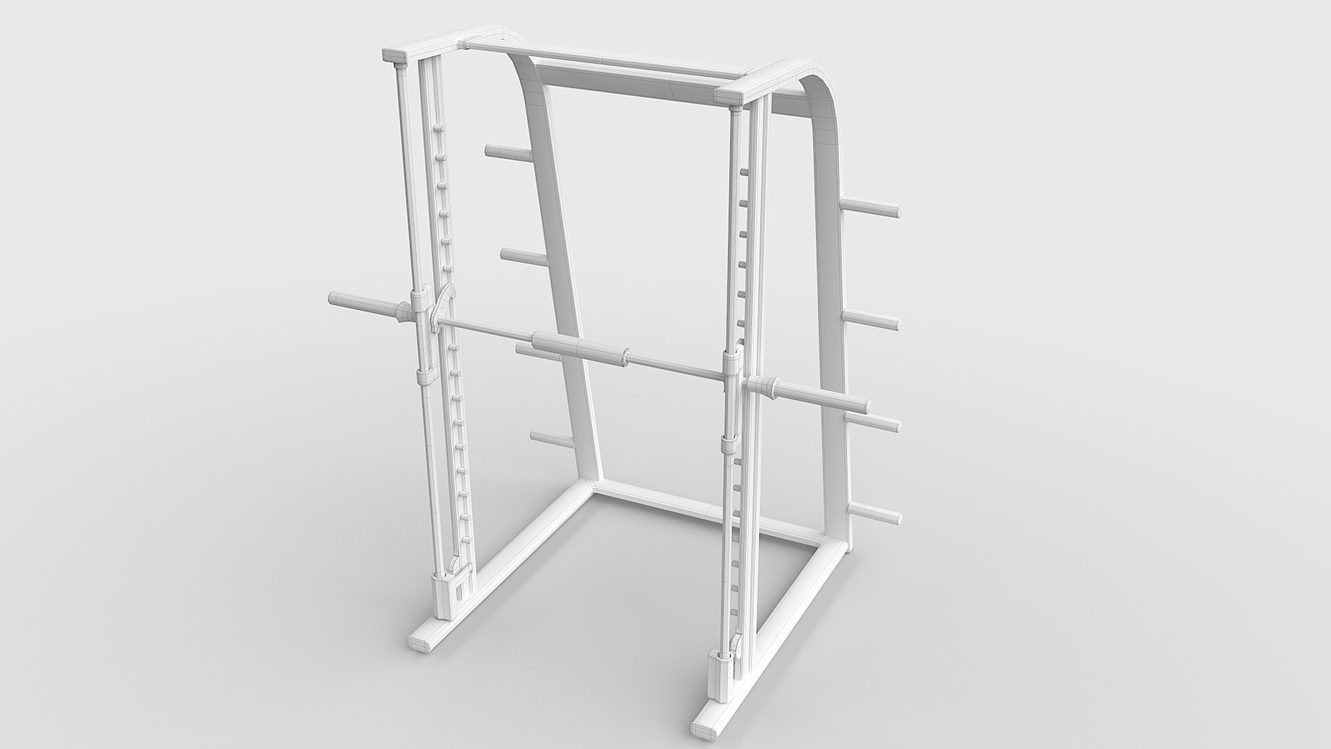 3D Multipower Gym Equipment Model - TurboSquid 2145483