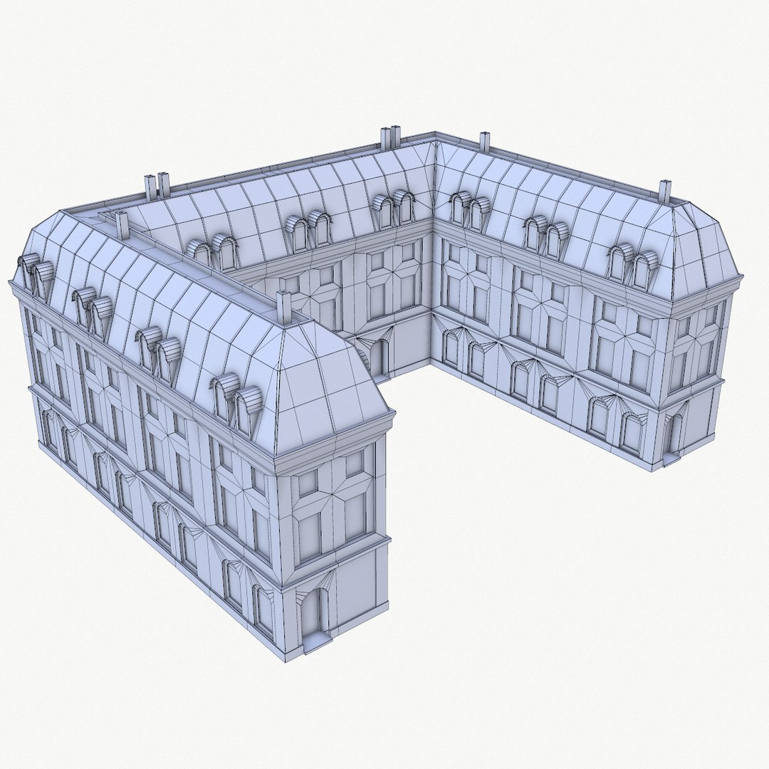 3D Classical Building Model - TurboSquid 1337616