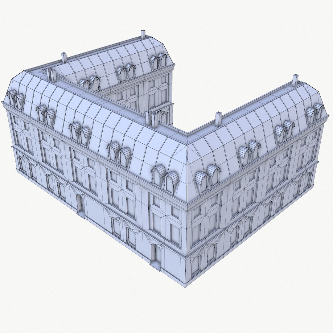3D Classical Building Model - TurboSquid 1337616