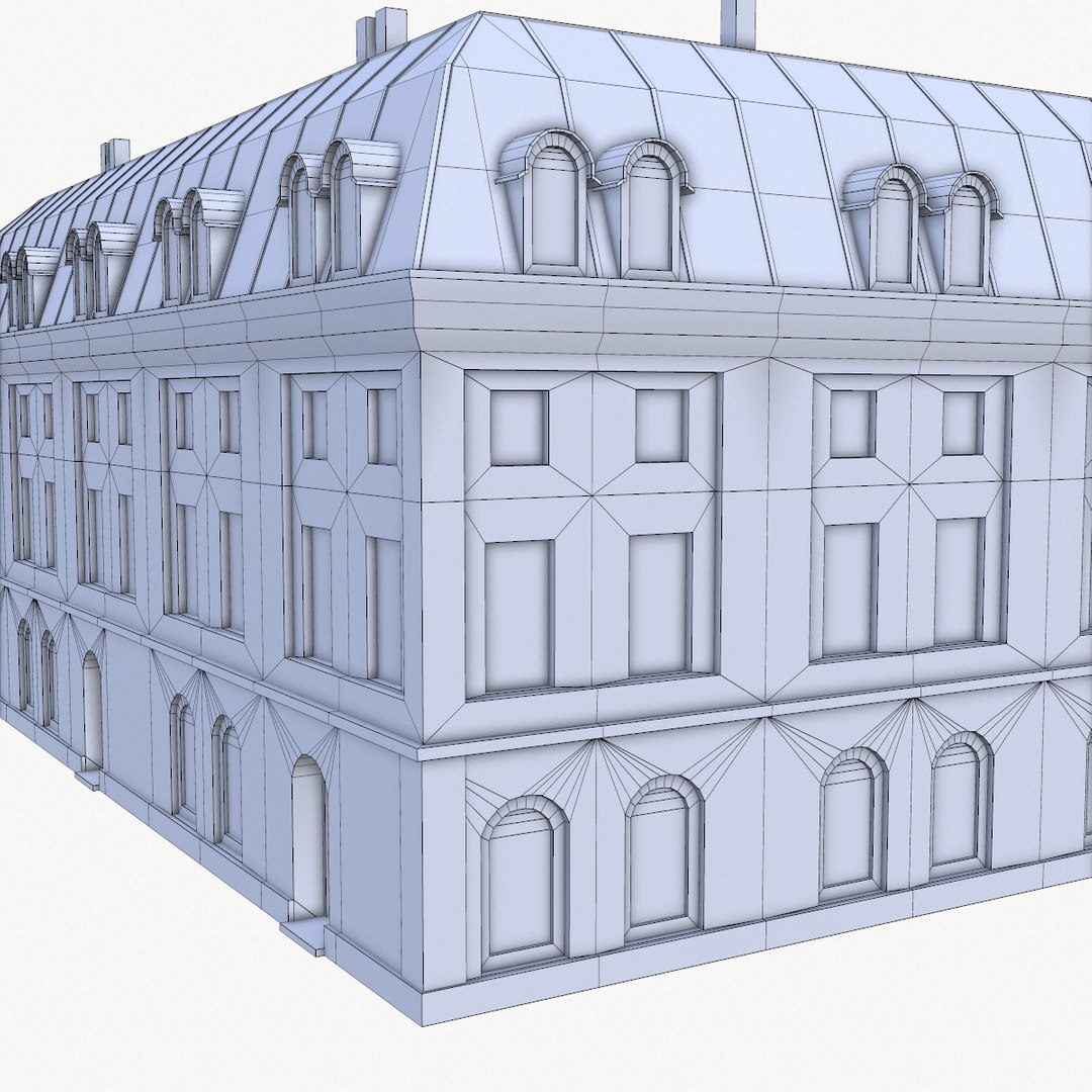 3D classical building model - TurboSquid 1337616
