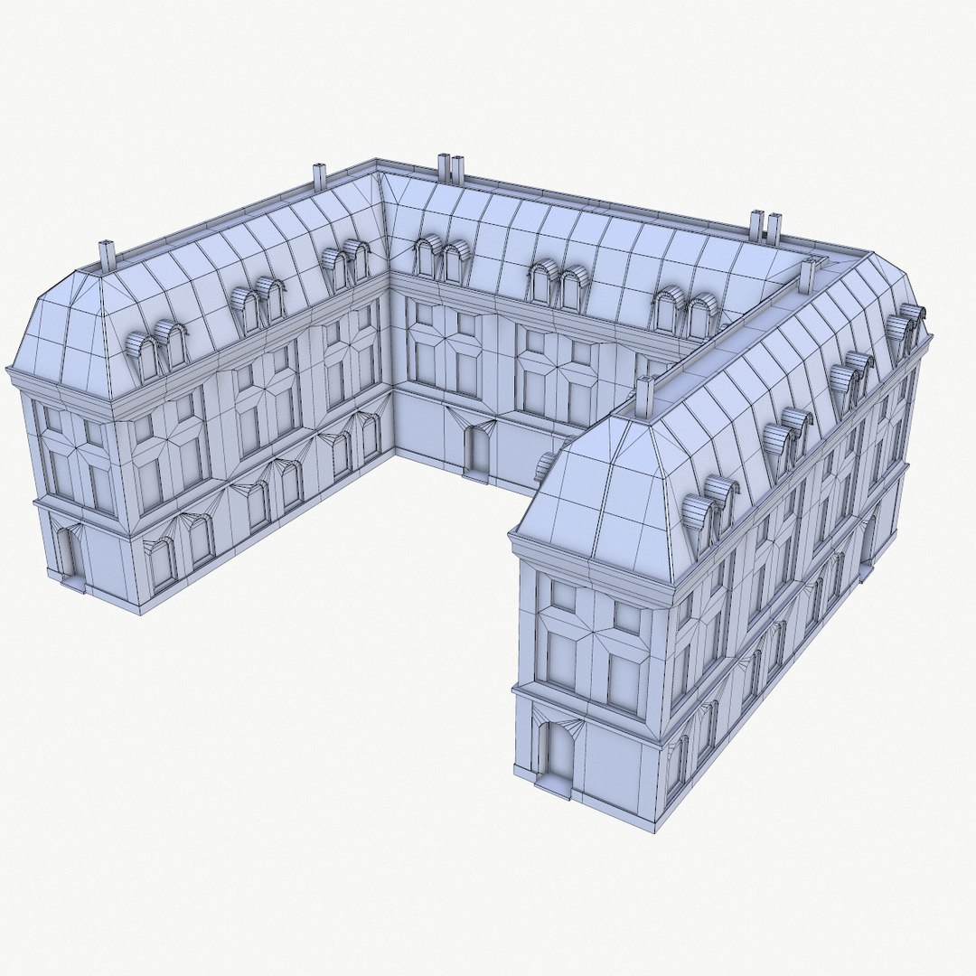 3D Classical Building Model - TurboSquid 1337616