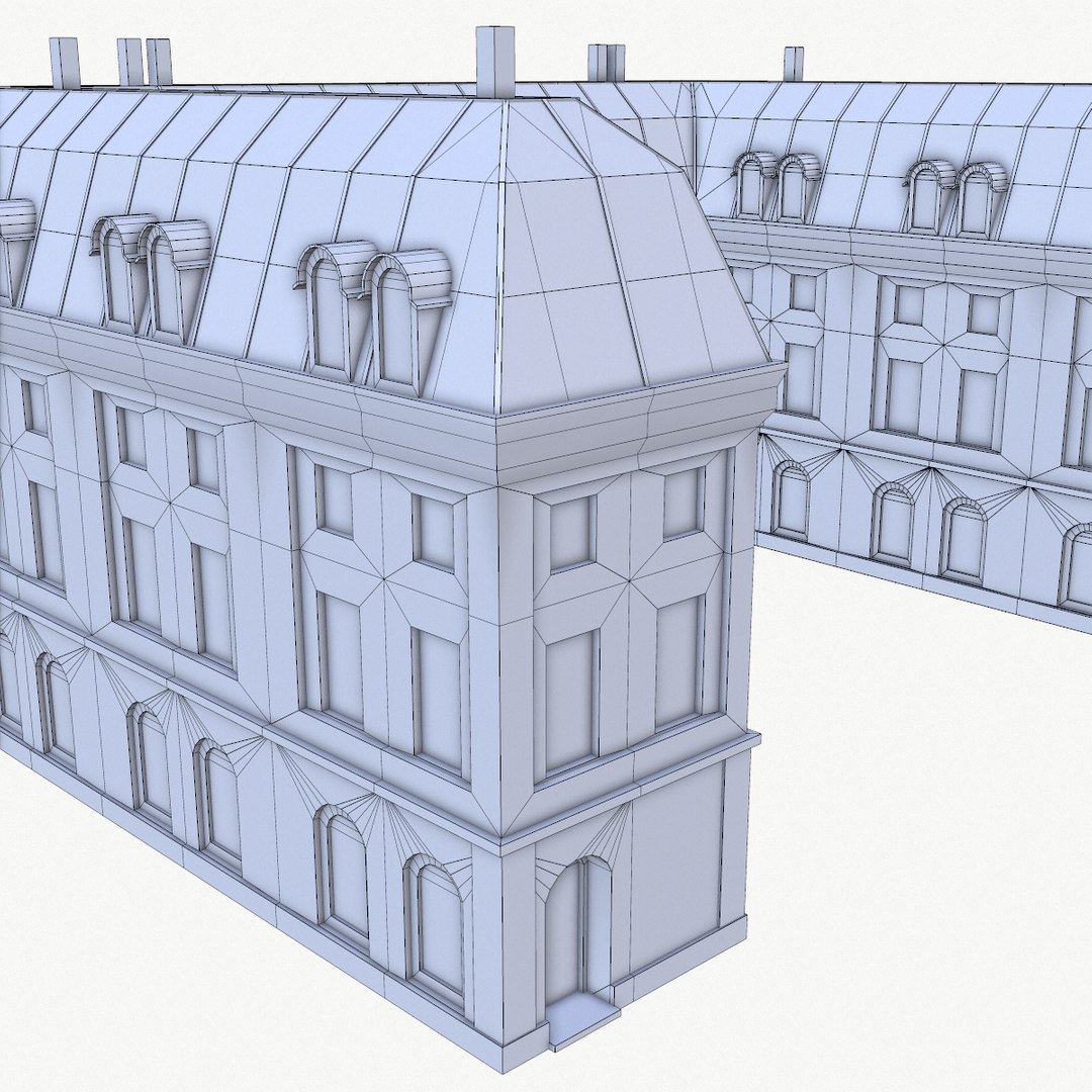 3D classical building model - TurboSquid 1337616