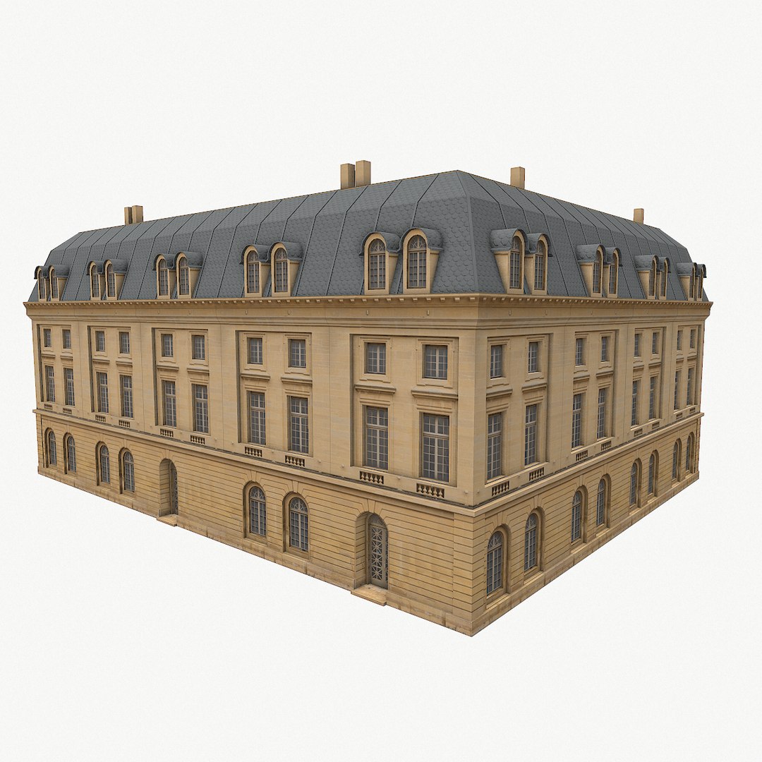 3D Classical Building Model - TurboSquid 1337616