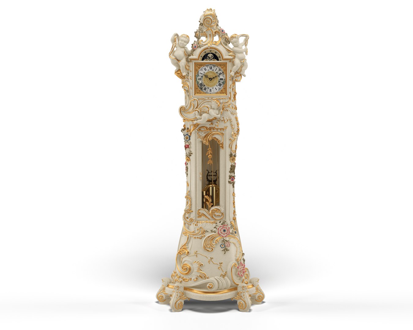 Grandfather clock 3D model - TurboSquid 2173012