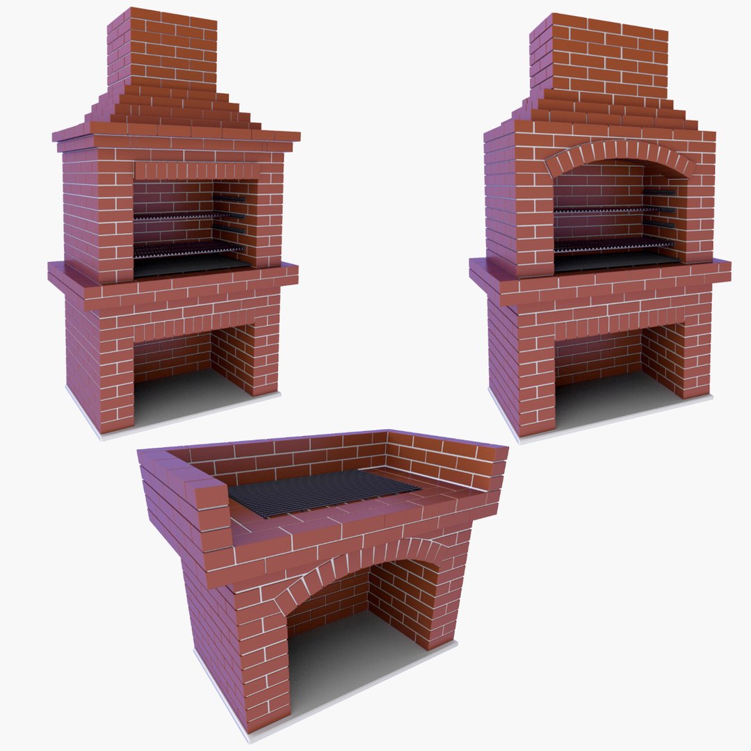 3D Masonry Brick Grills V8 - TurboSquid 2417644