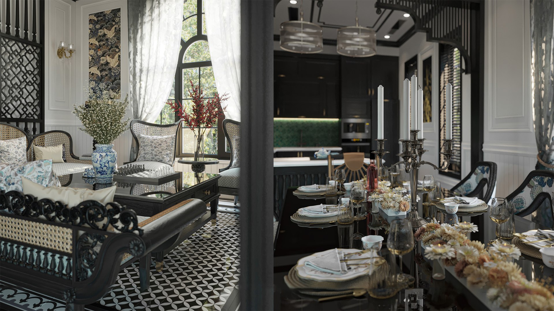 3D House 04 - 1st of Villa 01 - Indochine - HanhCT - MAX FBX OBJ SKP ...