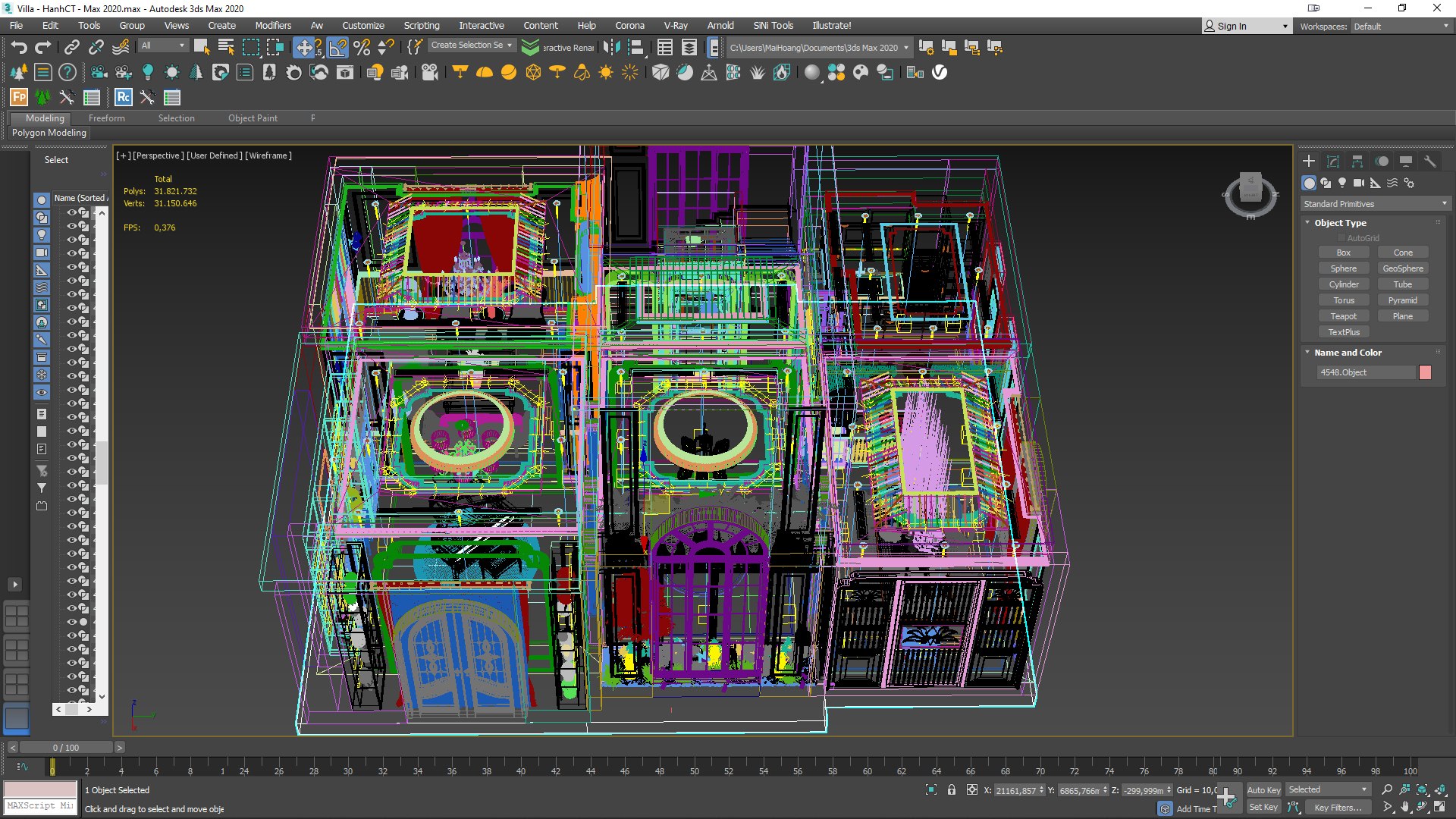 3D House 04 - 1st of Villa 01 - Indochine - HanhCT - MAX FBX OBJ SKP ...