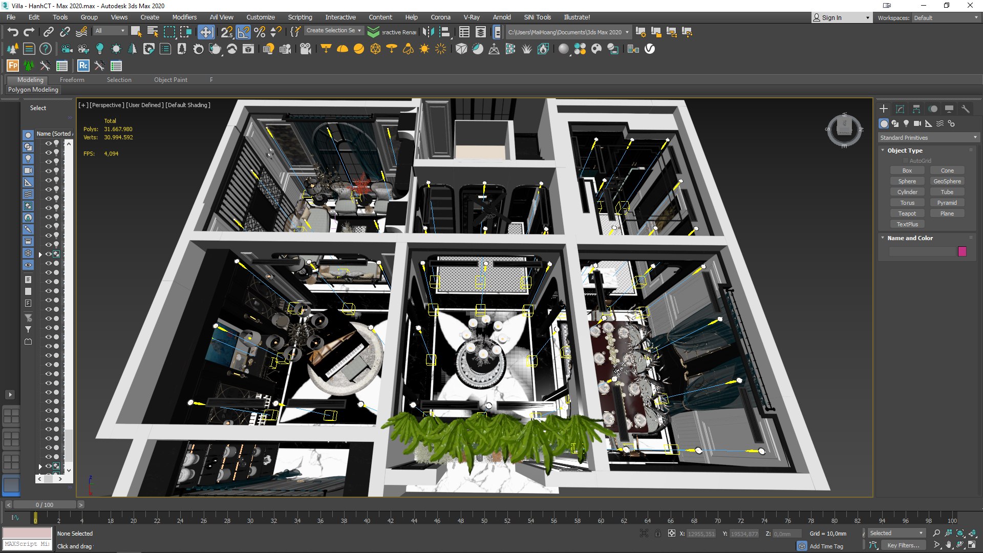 3D House 04 - 1st of Villa 01 - Indochine - HanhCT - MAX FBX OBJ SKP ...