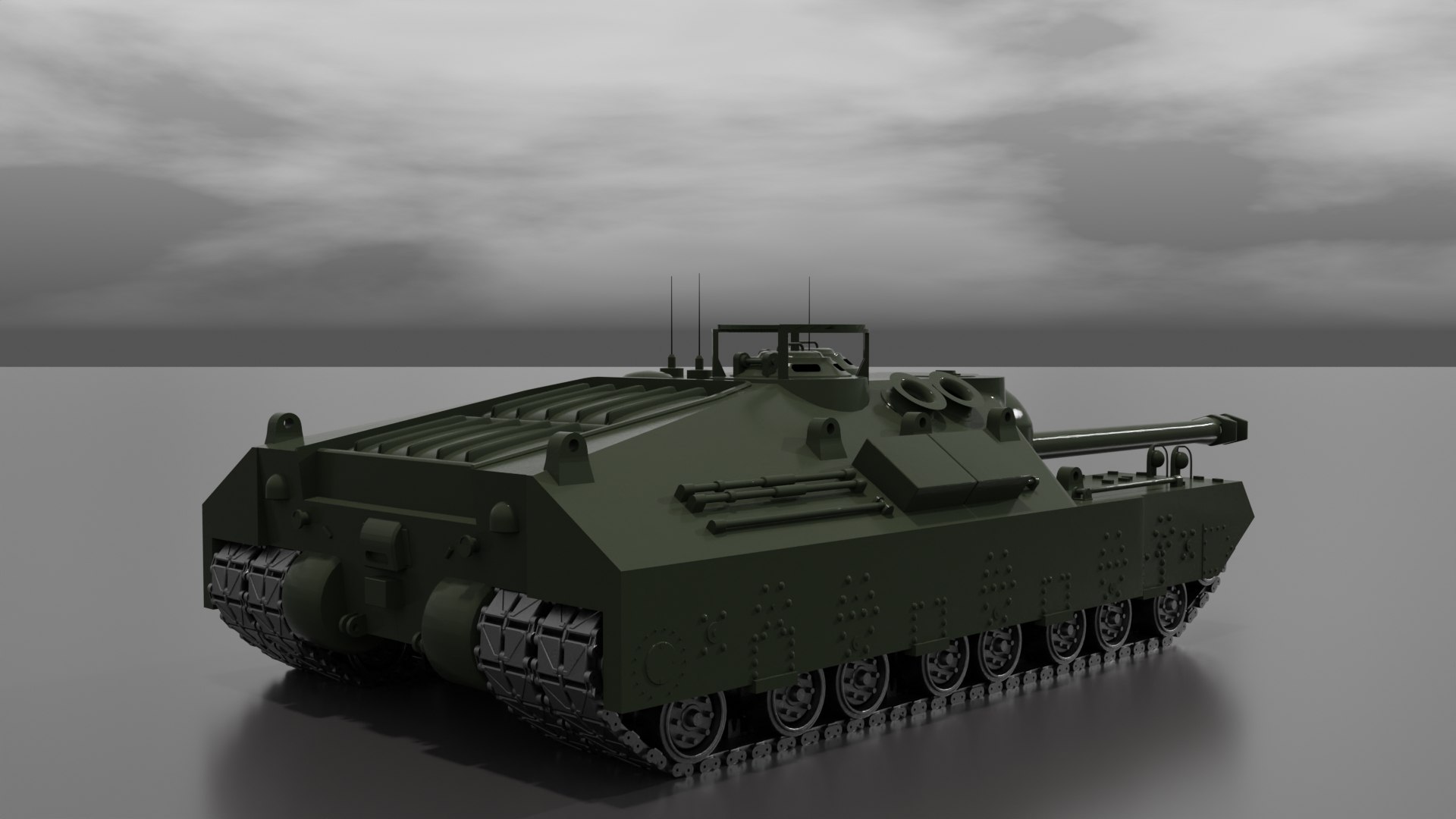 3D Allied Tank - TurboSquid 1611121