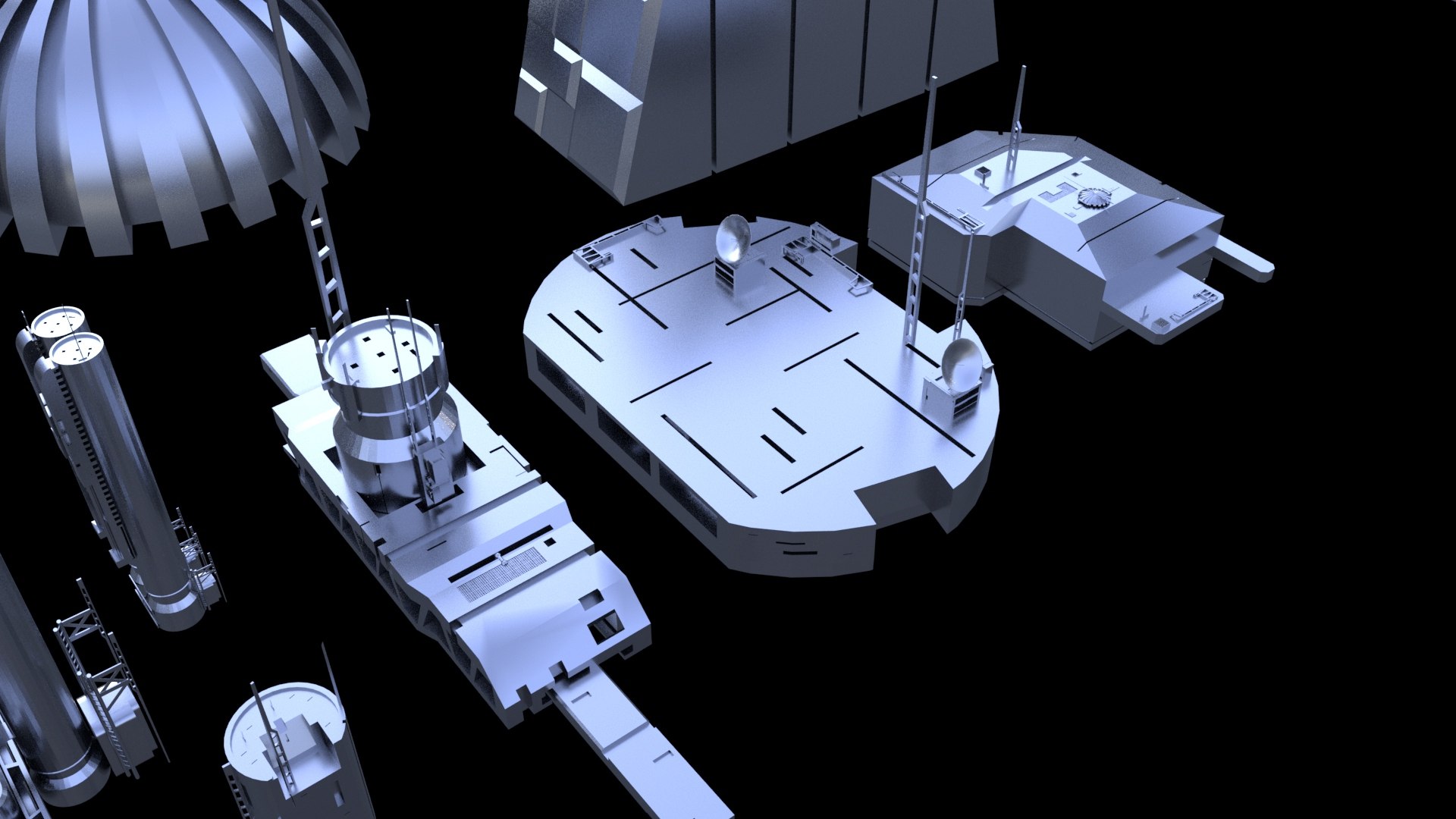 Sci-fi Kit Bash - 3D Model - TurboSquid 1581400