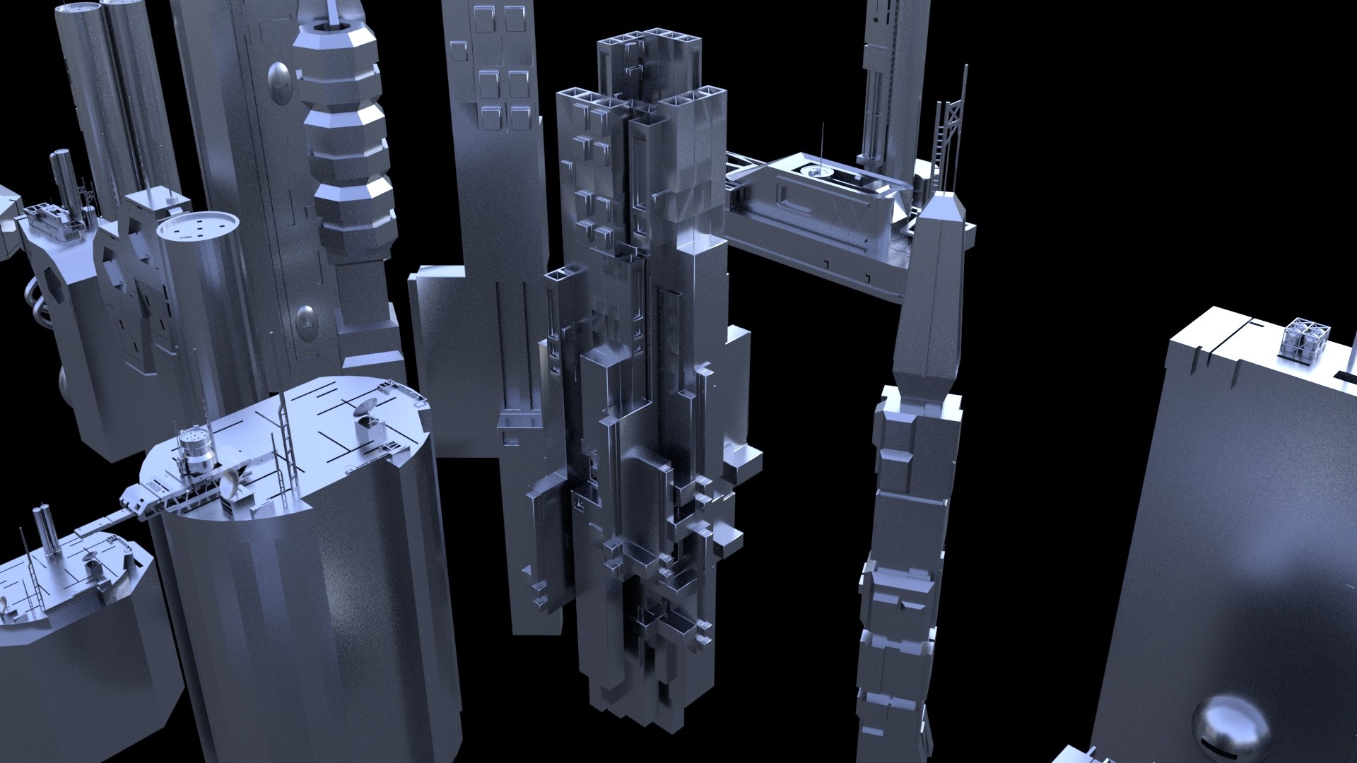 Sci-fi Kit Bash - 3D Model - TurboSquid 1581400