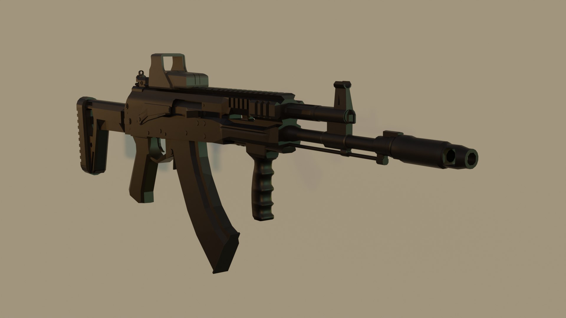 AK-15 modern AK-47 Low-Poly 3D - TurboSquid 2134091