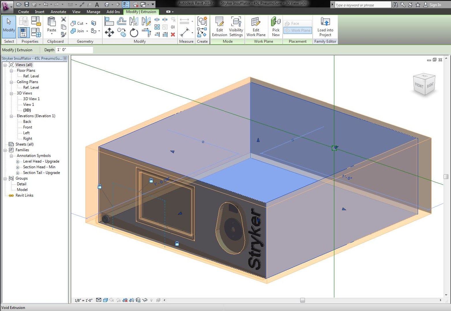 Medical Stryker Insufflator 45l Rfa Free