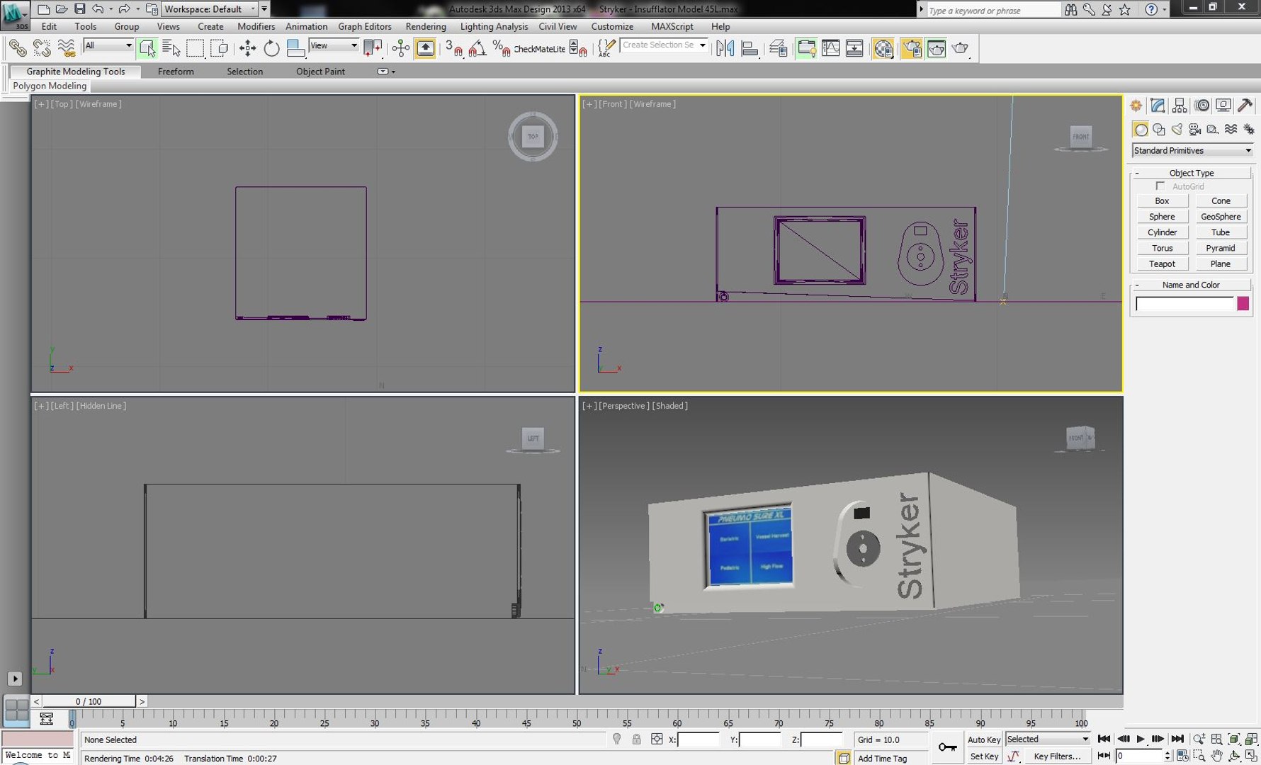 Medical Stryker Insufflator 45l Rfa Free