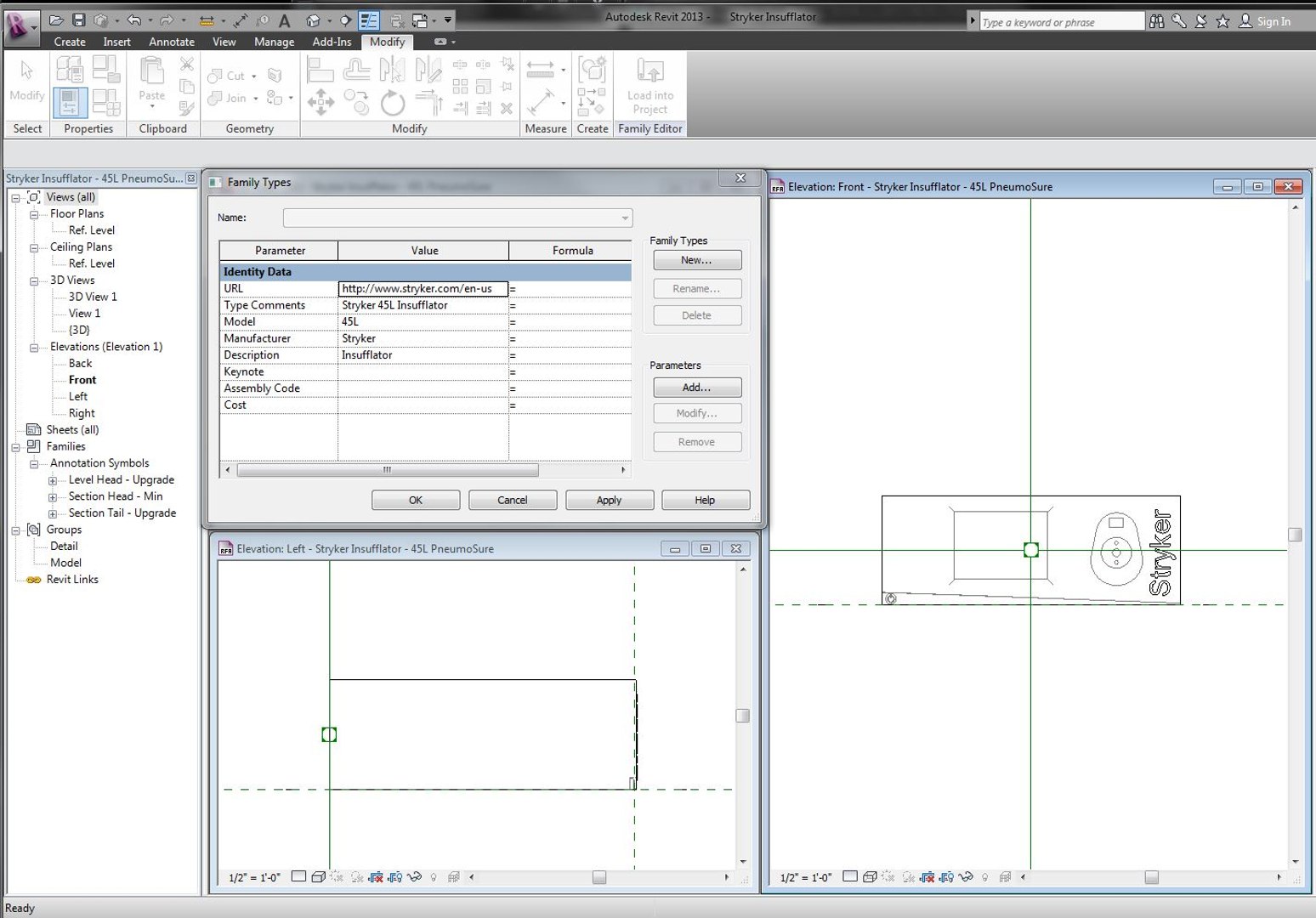 Medical Stryker Insufflator 45l Rfa Free